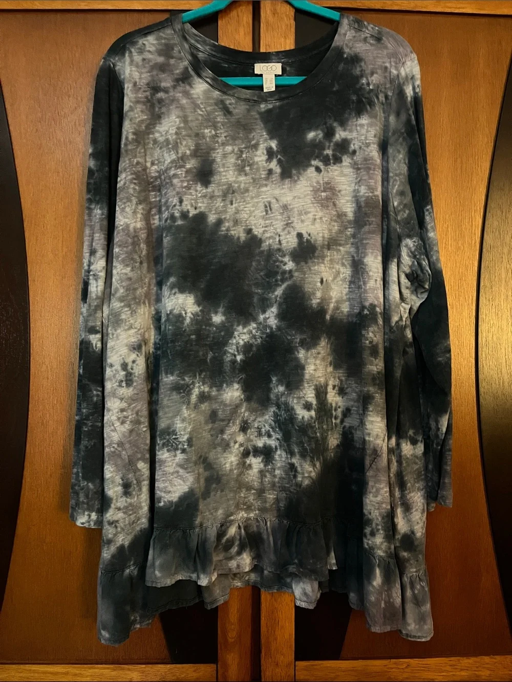 LOGO by Lori Goldstein | Tops | Logo By Lori Goldstein Black And Gray ...